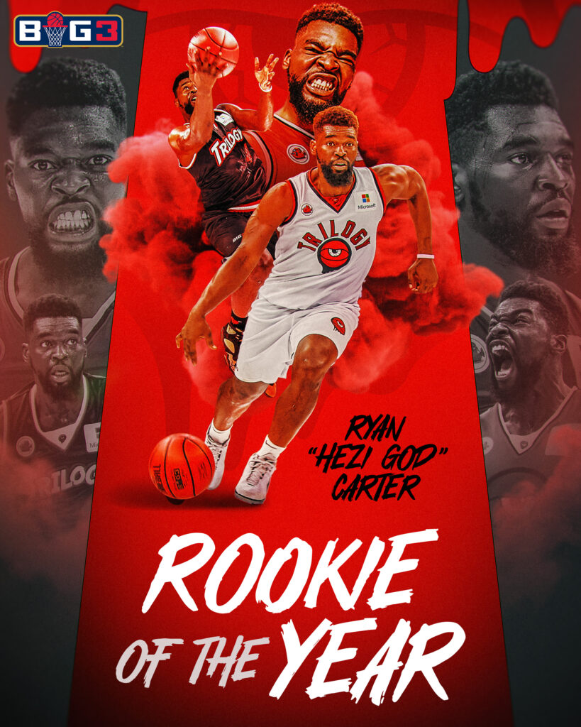 Ryan "Hezi God" Carter Wins 2023 Rookie Of The Year – BIG3