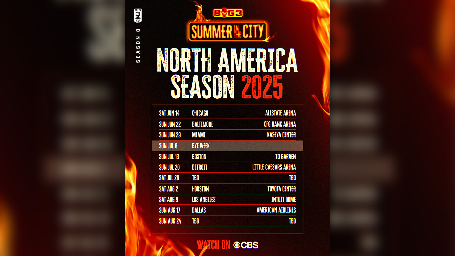 FULL BIG3 SCHEDULE RELEASED FOR SEASON EIGHT, TICKETS ON SALE APRIL 11 ...
