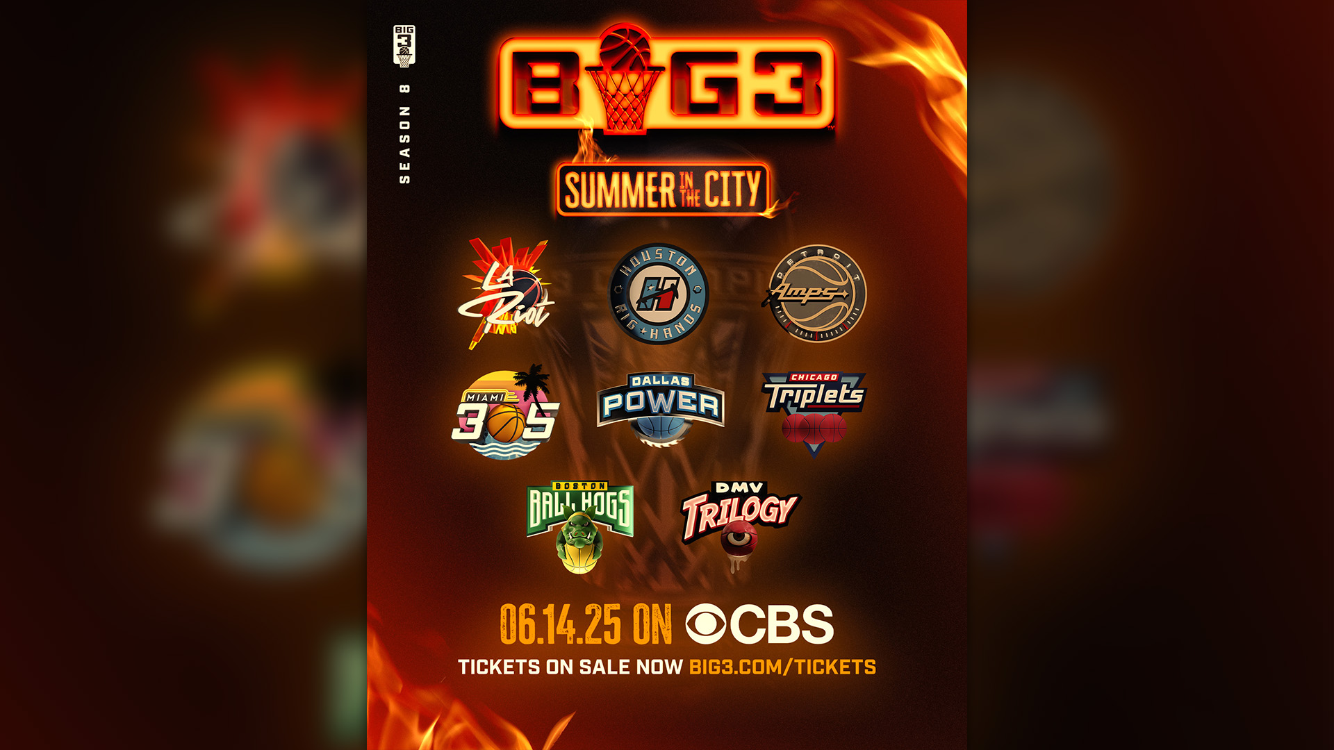 BIG3 UNVEILS INAUGURAL LOGOS FOR EIGHT ALL-NEW CITY-BASED TEAMS – BIG3